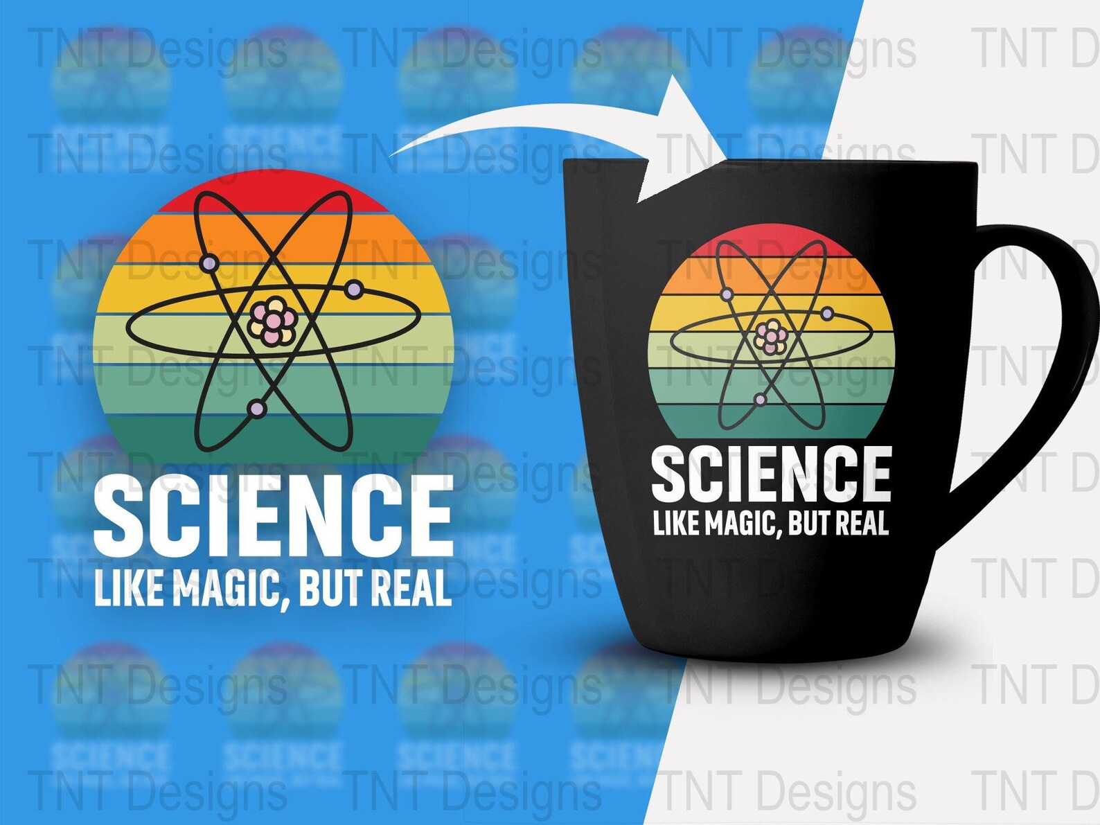 Science Like Magic but Real Digital Png File, Instant Download, Funny ...