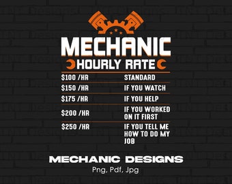 Mechanic Rate Png - Etsy