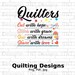 Quilting Keeps My Hands Busy Digital Png File Instant Download, Sewing ...