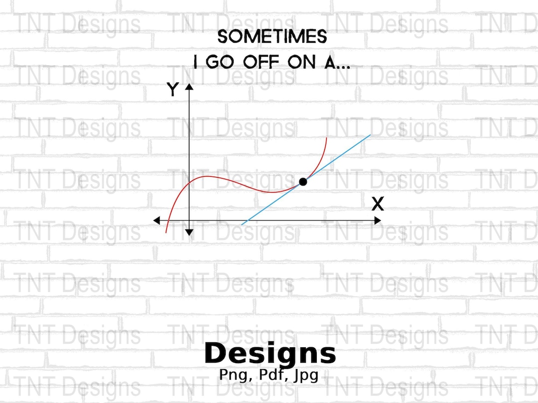 Sometimes I Go off on A Tangent Digital Png File, Instant Download ...