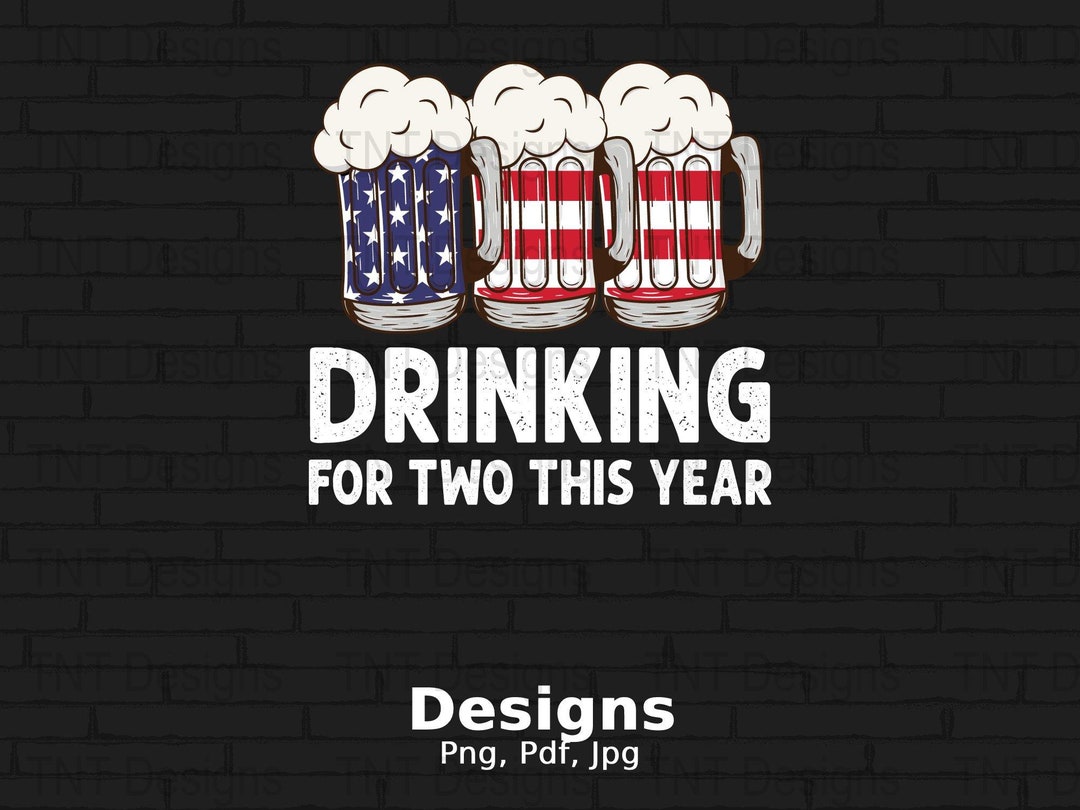 Drinking for Two This Year Digital Png File Instant Download, Pregnancy ...
