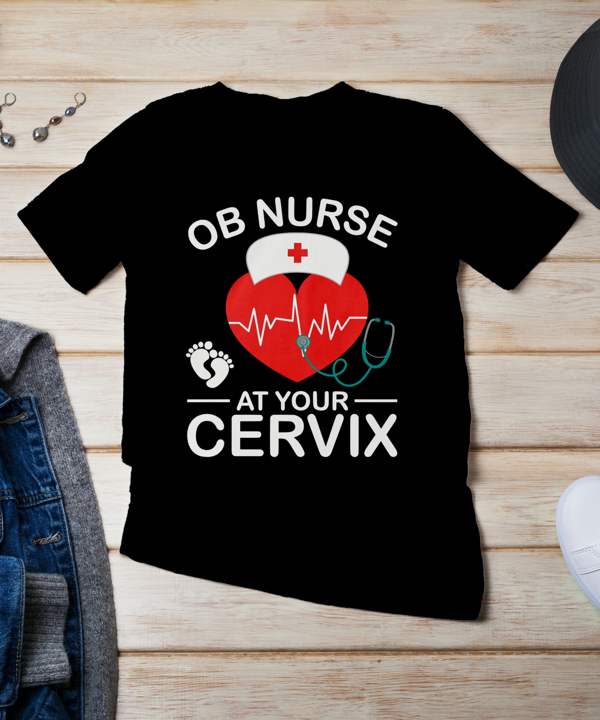 OB Nurse at Your Cervix Digital Png File, Instant Download, Labor ...