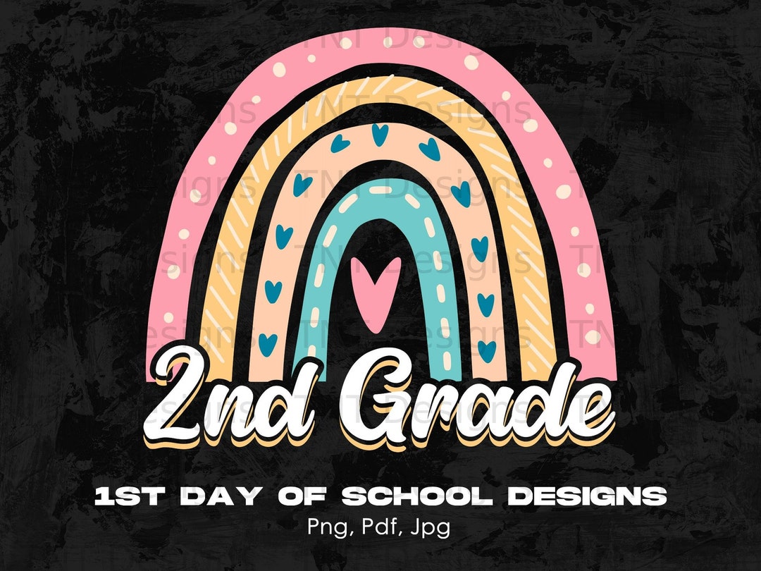 2nd Grade Digital Png File, Instant Download, Back to School PNG ...