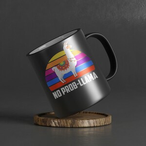 No Prob-llama Digital Png File, Instant Download, Vintage Alpaca T ...