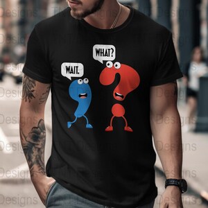 Wait What Question Mark and Comma Digital File, Funny Punctuation ...
