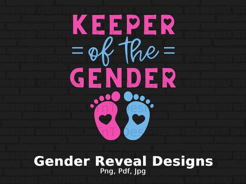 Keeper of the Gender Png Digital File, Instant Download, Team Boy, Team ...