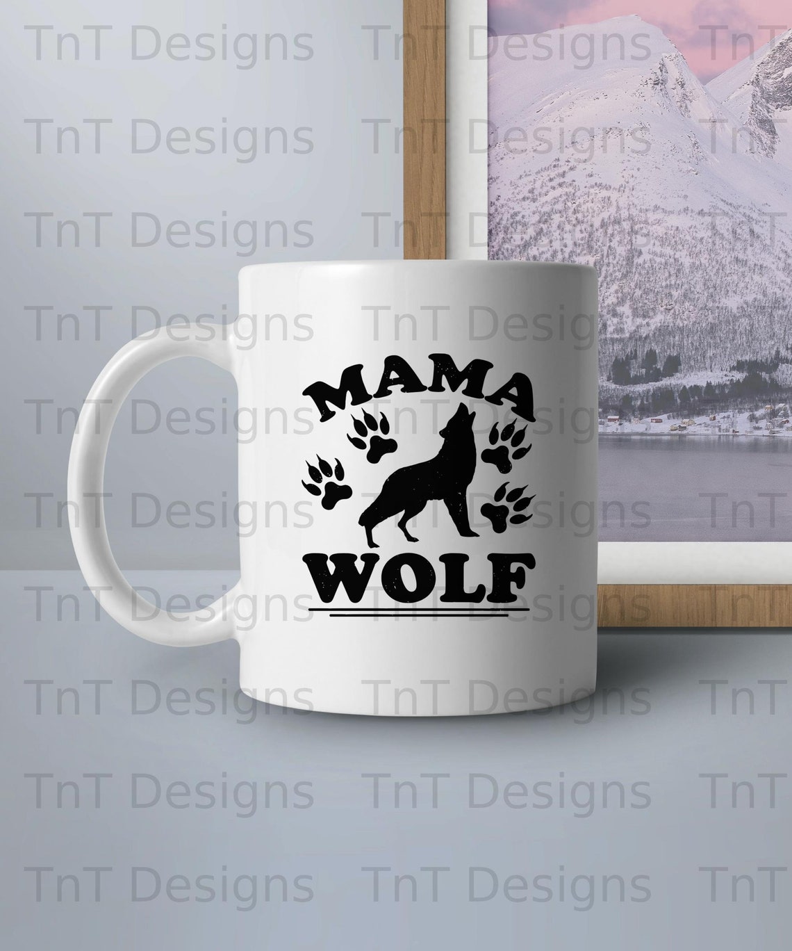 Mama Wolf Digital Png File Instant Download Wolf Lovers - Etsy