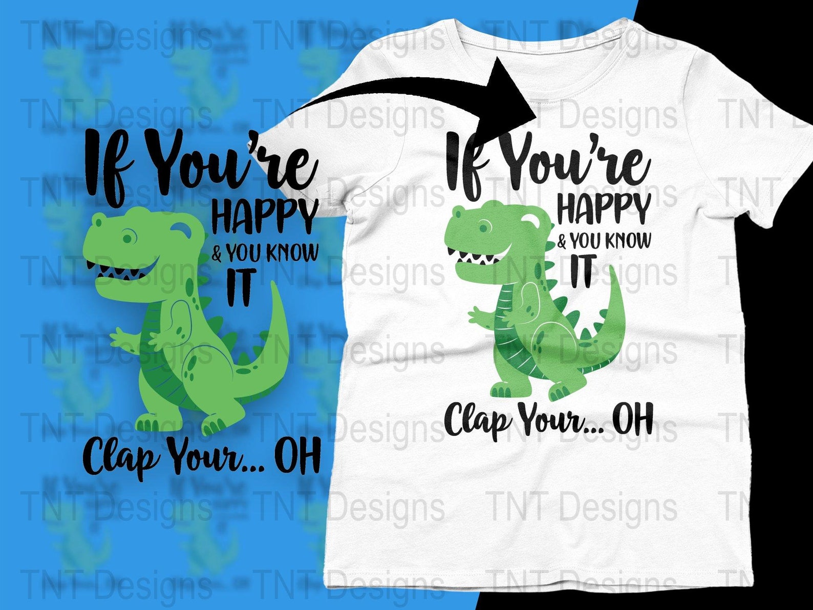 If You're Happy & You Know It Clap Your.. Oh Digital Png File, Instant ...