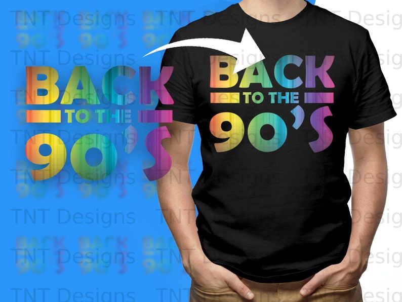 Back to the 90's PNG Digital File Instant Download 1990s - Etsy