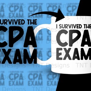 I Survived the Cpa Exam Digital File Instant Download, CPA Passer Gift ...