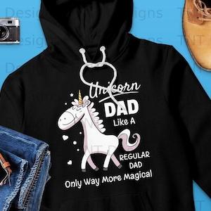 Unicorn Dad Digital Png File, Instant Download, Funny Dad Tshirt Design ...
