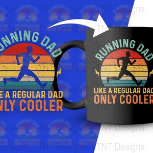 Vintage Running Dad Digital Png File, Instant Download, Retro Running T ...