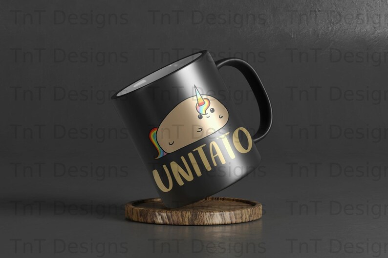 Unitato Funny Potato Unicorn Digital Png Design File Instant - Etsy