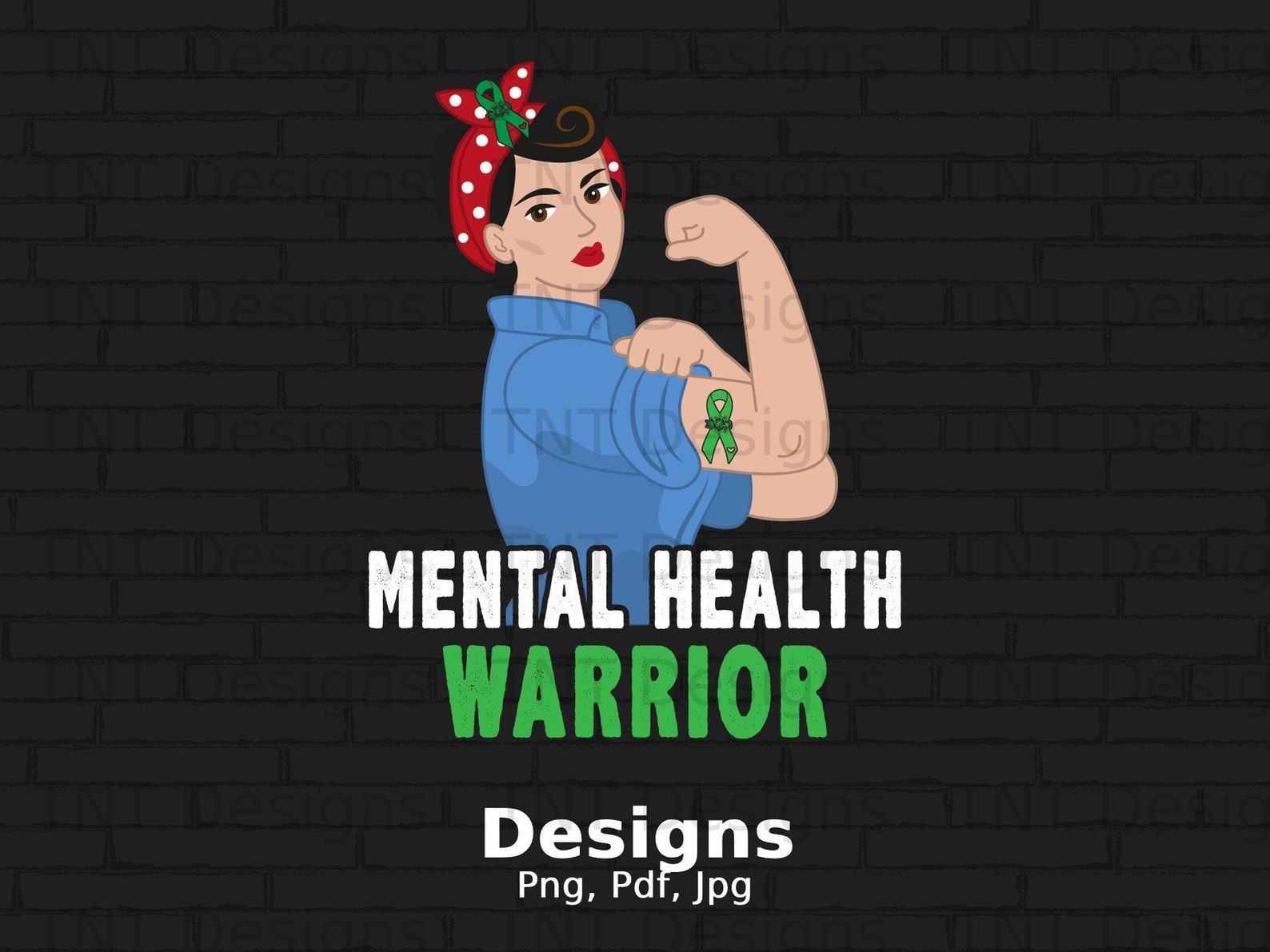 Mental Health Warrior Png Digital File Instant Download - Etsy