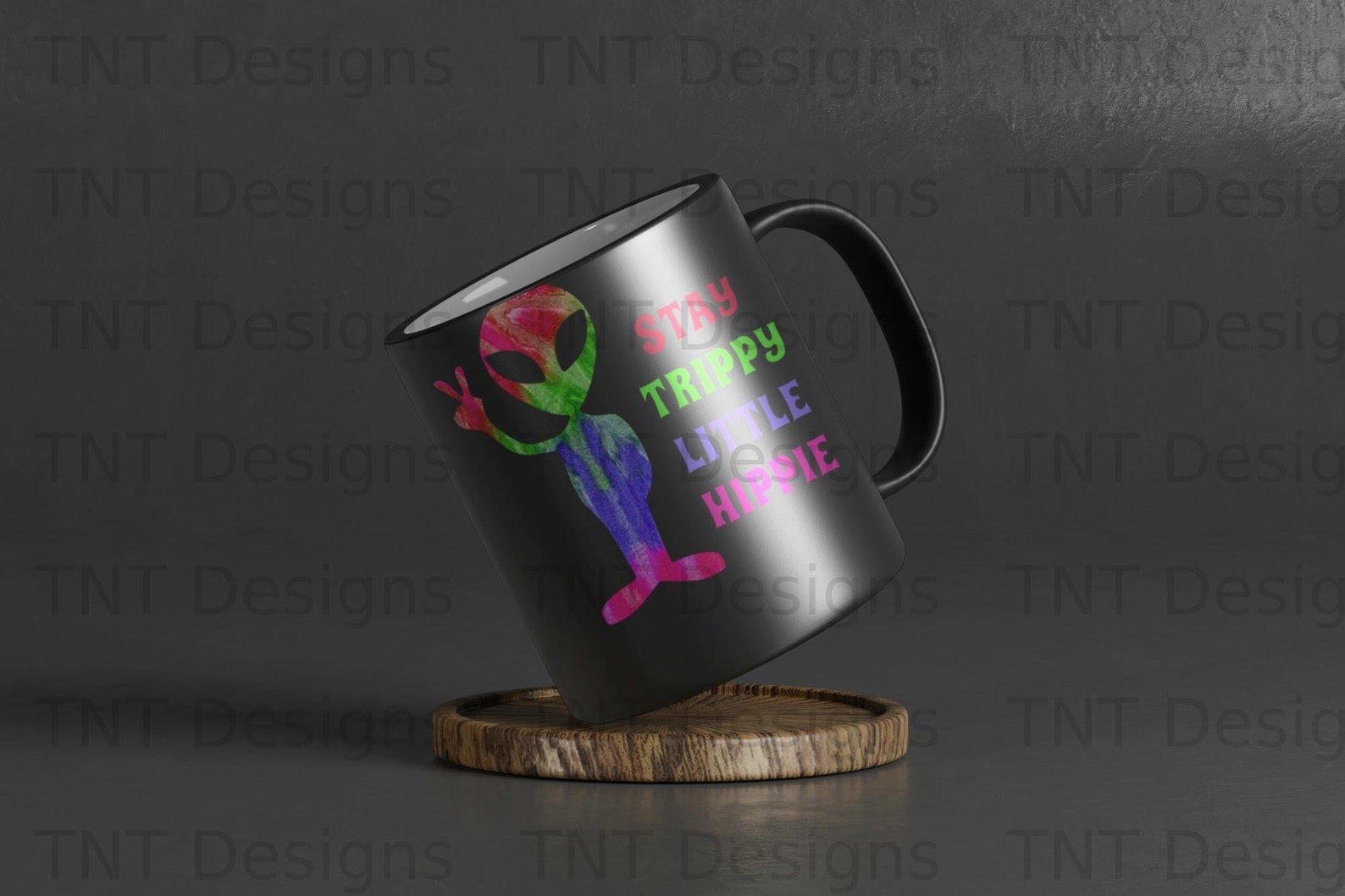 Stay Trippy Little Hippie Alien Digital Png Design File Instant ...