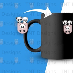 Pocket Panda Digital Png File, Instant Download, Panda T-shirt Design ...