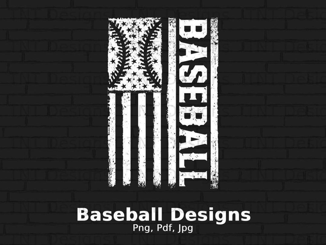Distressed Baseball USA Flag Digital Png File, Instant Download ...