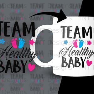 Team Healthy Baby Digital File Instant Download, Gender Reveal Shirts ...