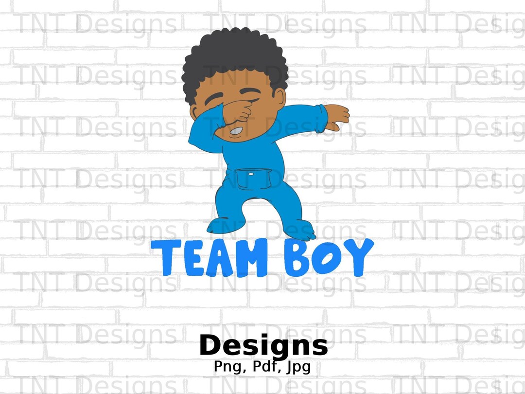 Team Boy Digital Png File Instant Download, Gender Reveal T-shirt ...