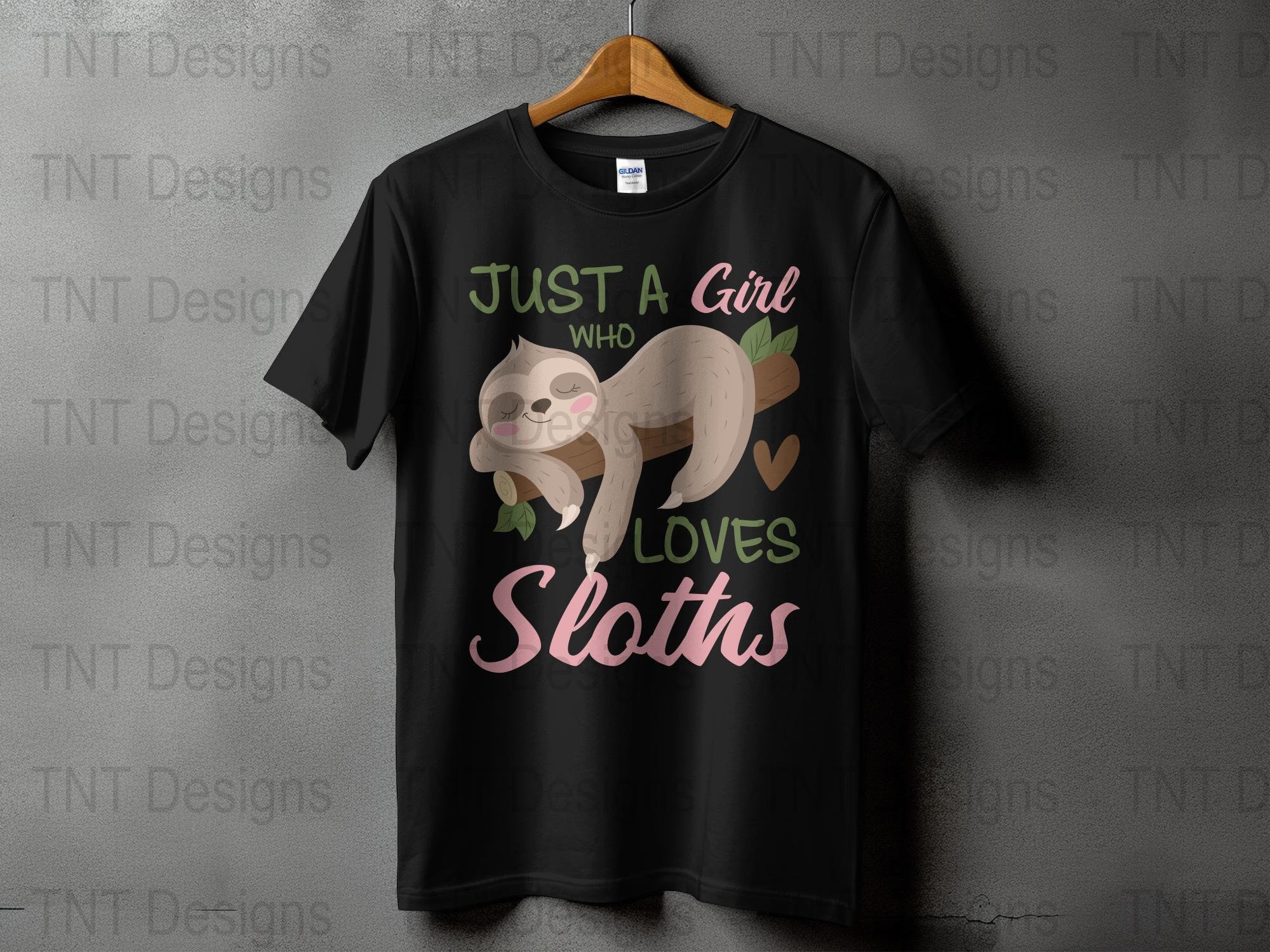 Just a Girl Who Loves Sloths Digital Png File, Instant Download, Sloths ...