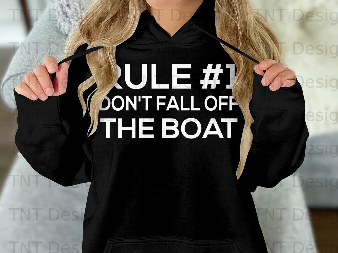 Rule #1 Don't Fall off the Boat Digital Png File, Instant Download ...