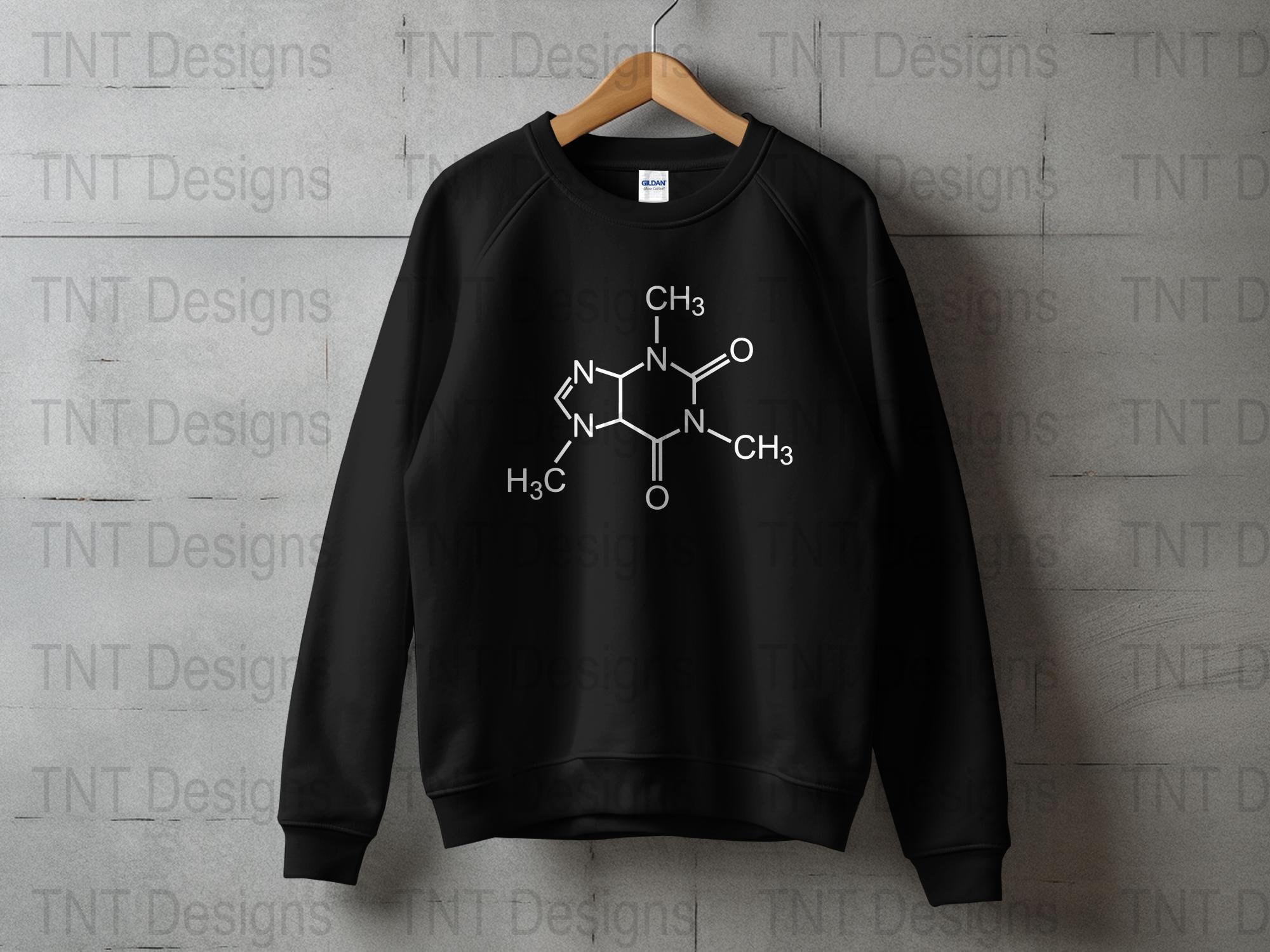 Caffeine Coffee Chemical Formula Digital Png File, Instant Download ...