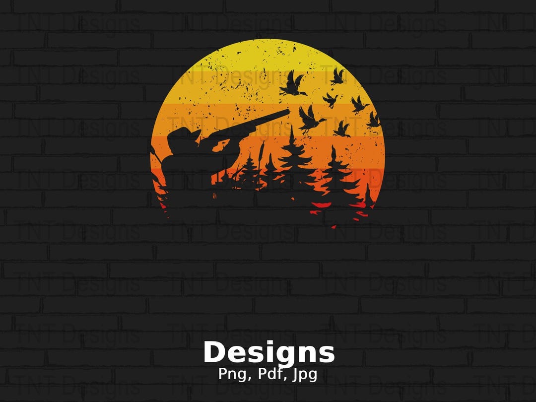 Duck Hunter Digital Png File, Instant Download, Vintage Duck Hunting T ...