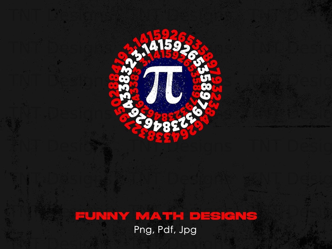 Pi Numbers Digital Png File, Instant Download, 3.14 Pi Number Symbol ...