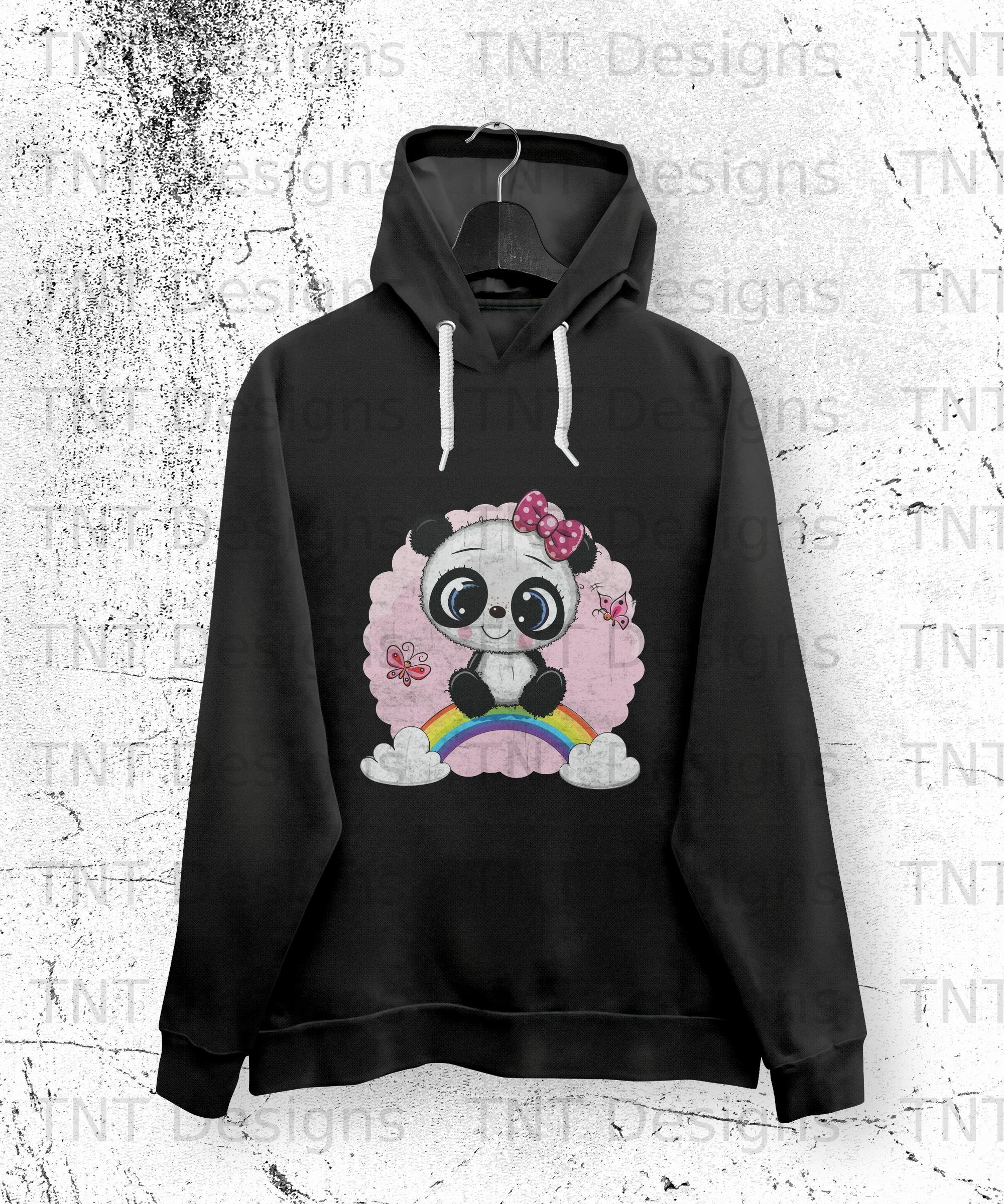 Colorful Baby Panda Bear Digital Png File, Instant Download, Animal Png ...