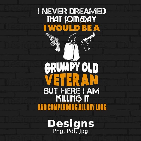 Grumpy Old Veteran - Etsy