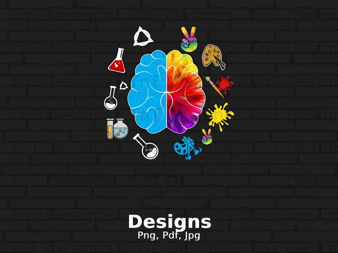 Colorful Brain Png Digital File Instant Download, Neuroscience Png ...