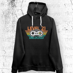 Level 21 Unlocked Gamer Birthday Digital Png File, Instant Download ...