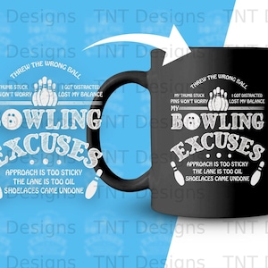 Bowling Excuses Digital Png File Instant Download Funny - Etsy