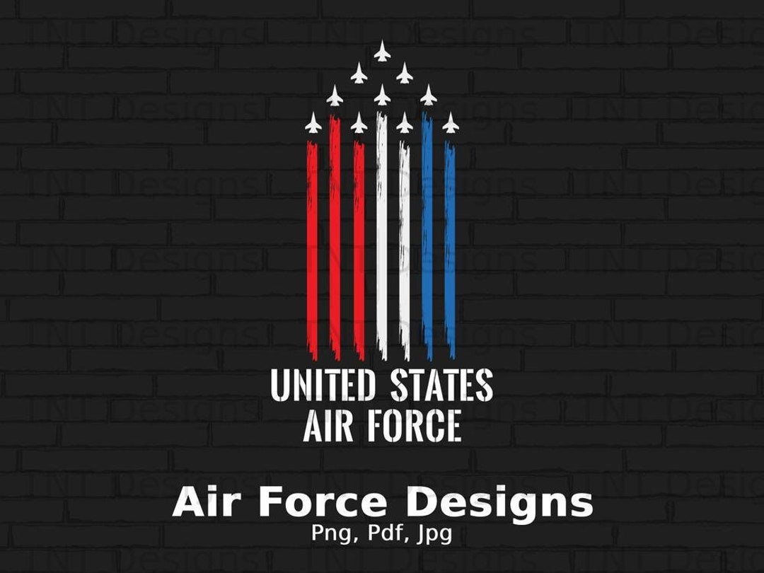 United States Flag Air Force Digital Png File Instant Download, Fighter ...