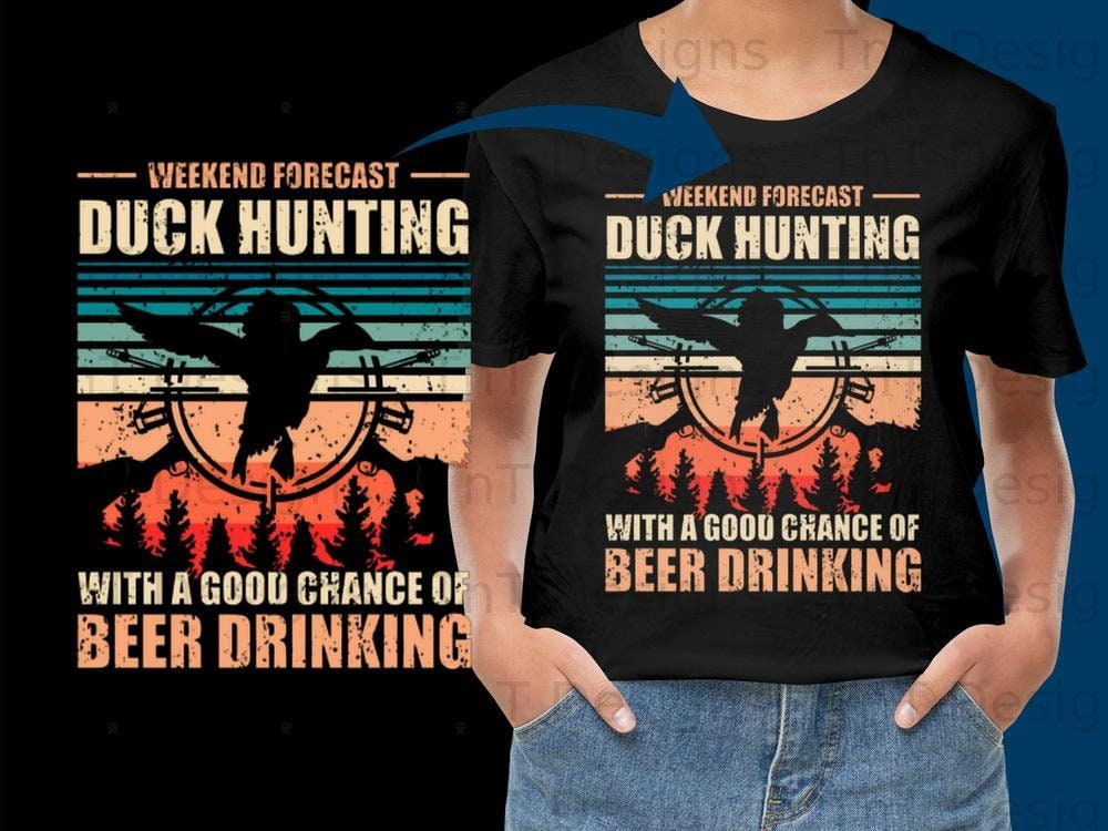 Duck Hunting Beer Drinking Png Digital File, Instant Download, Duck ...