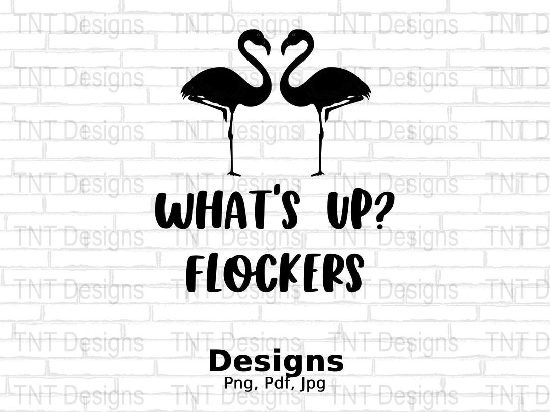 What's up Flockers Digital Png File, Trendy Pink Flamingo T-shirt Design, Flamingo Lover Png ...