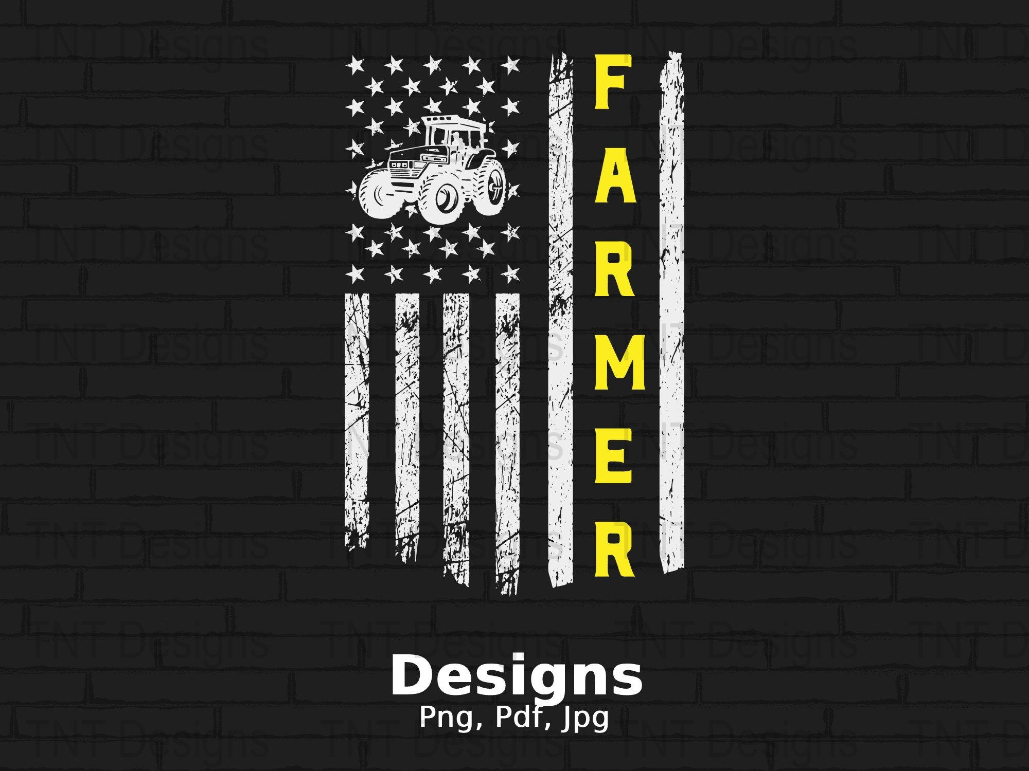 Farmer US Flag Tractor Digital Png File, Instant Download, 4th of July ...