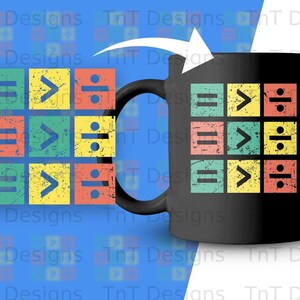 Equal is Greater Than Divided Digital Png File, Instant Download, Math ...