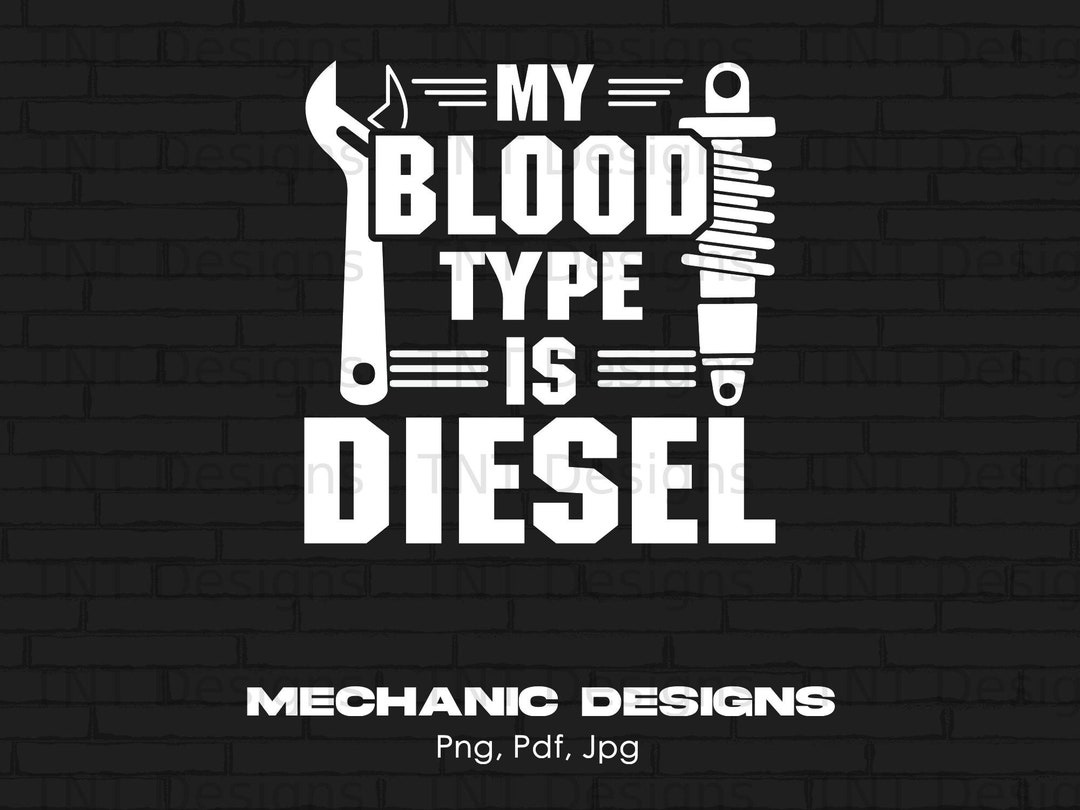 Funny Diesel Lover Quote Digital Png File, Instant Download, Automotive ...