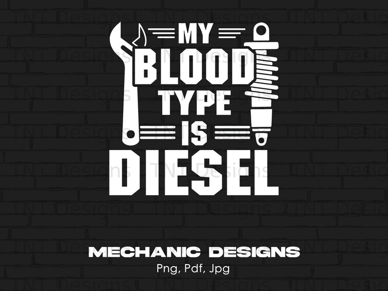 Funny Diesel Lover Quote Digital Png Design File Instant - Etsy