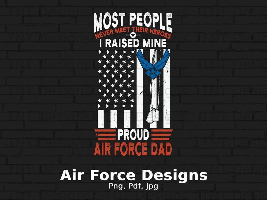Air Force Dad USA Flag Digital Png File Instant Download, Proud Air ...