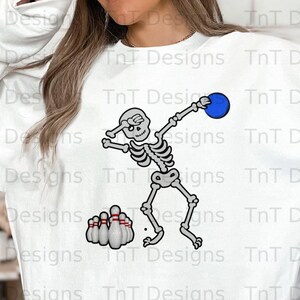 Dabbing Skeleton Bowler Digital Png File, Instant Download, Skeleton ...