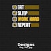 Eat Sleep Work Hard Repeat Digital Png File, Instant Download, Funny ...