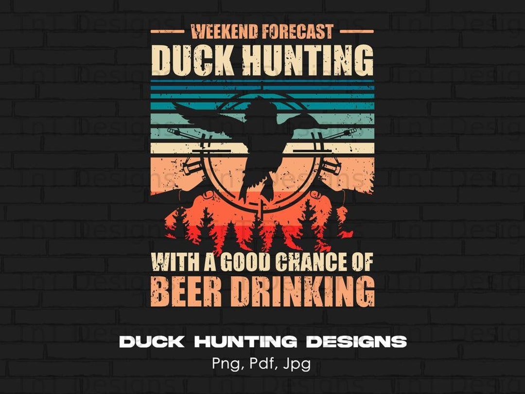 Duck Hunting Beer Drinking Png Digital File, Instant Download, Duck ...