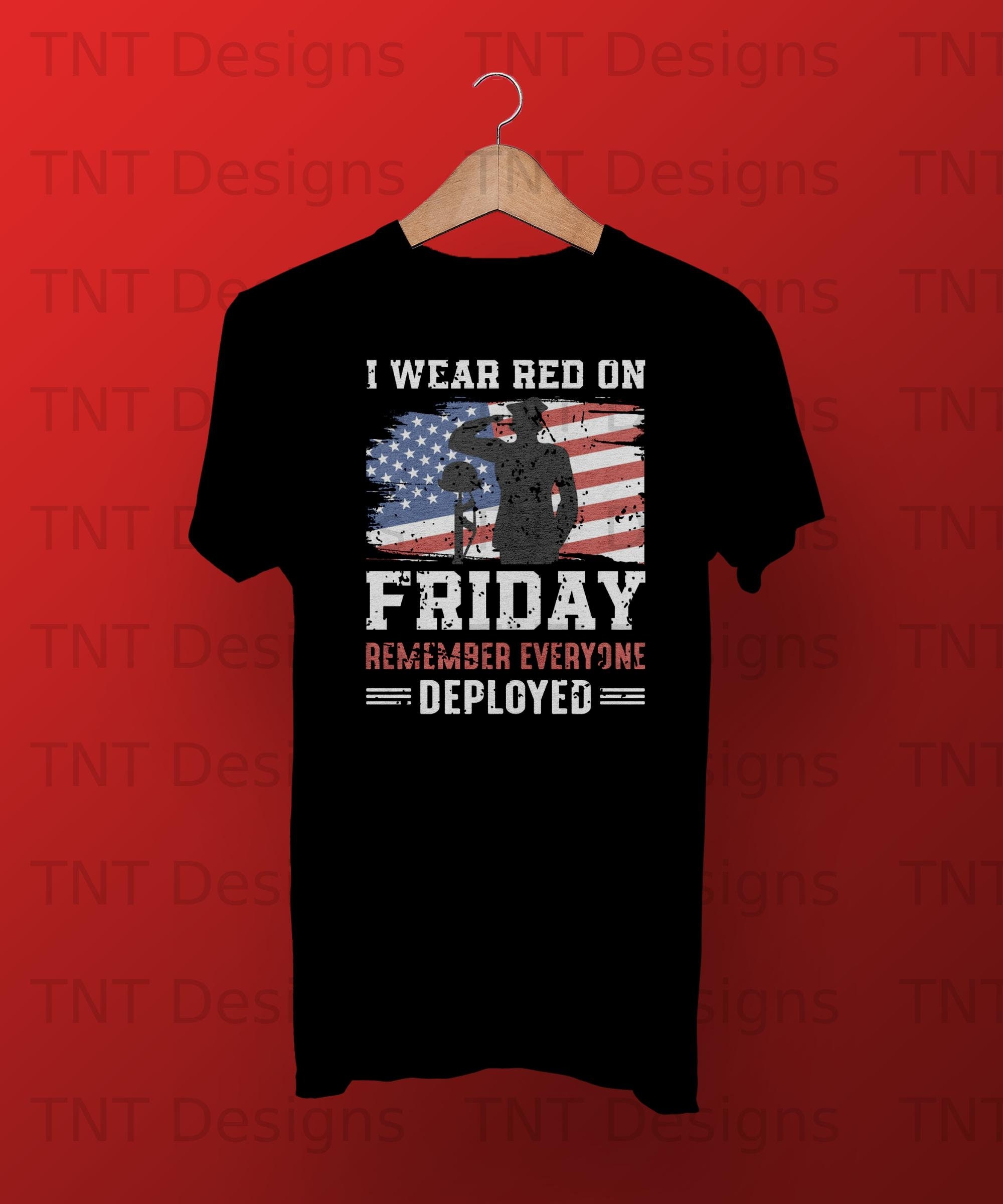 Wear Red on Friday Veteran Digital Png Design File Instant - Etsy