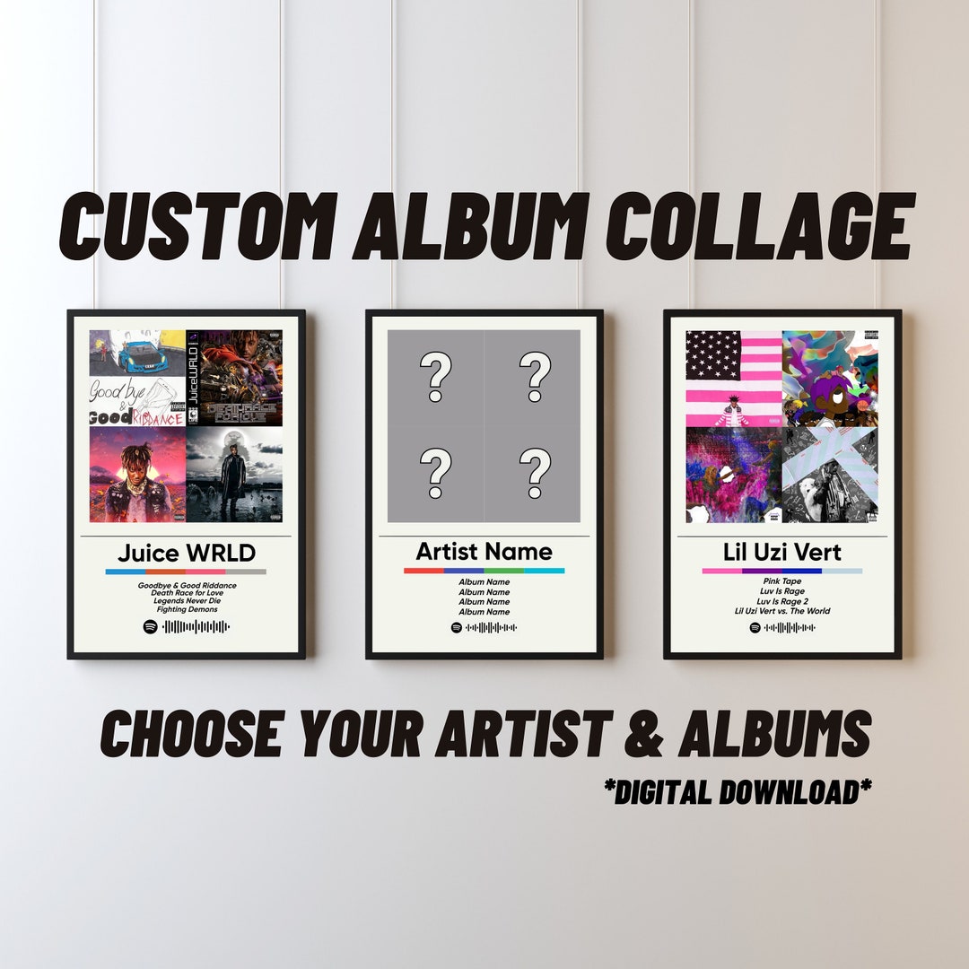 Custom Album Collage Posters: CHOOSE Your Artist/albums - Etsy