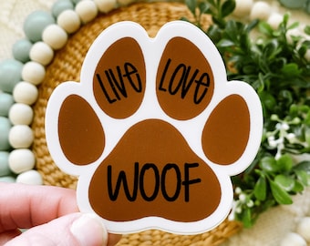 Woof Car Decal - Etsy