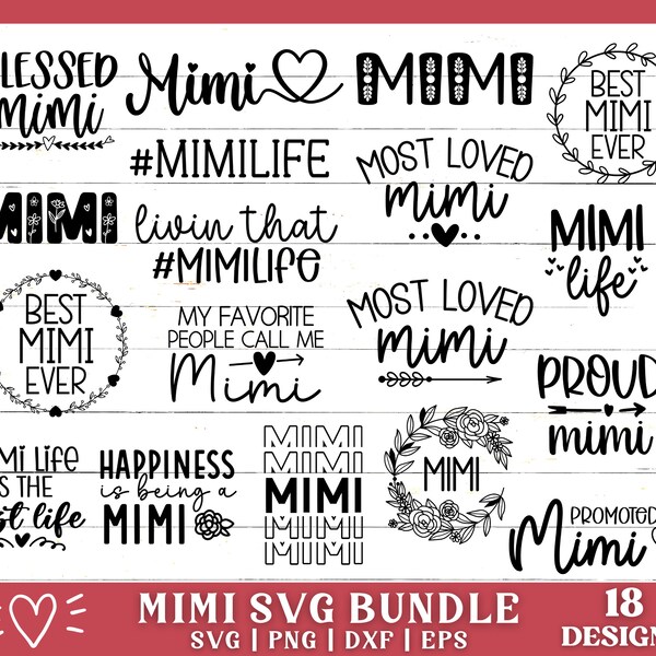 Mimi Svg - Etsy