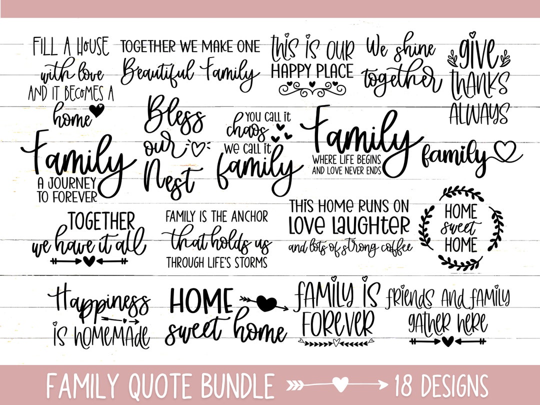 Family Quote Svg Family Svg Bundle Family Bundle Svg Family - Etsy