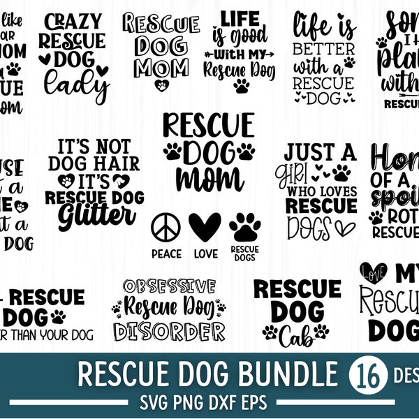Rescue Dog Sign - Etsy